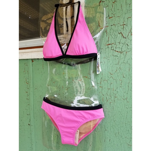 Hot Coles Swim Hot Neon Pink Bikini 2piece Swimsuit Nwt Poshmark